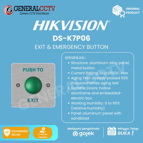 Jual Hikvision Push Botton DS-K7P06 Exit & Emergency Button - Jakarta ...