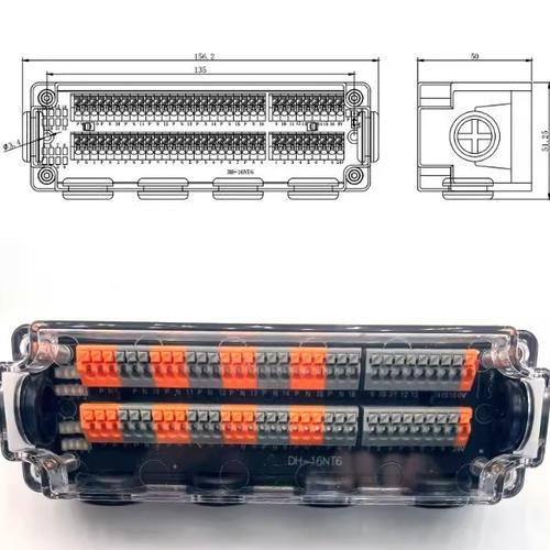 Jual Junction box io plc sensor panel with terminal remote io 16 pin ...
