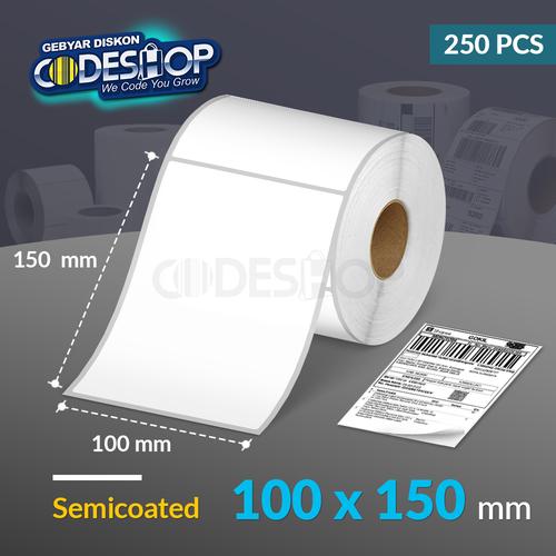 Jual Label Semicoated 100x150 mm A6 Codeshop 1 Line Core 1 Inch isi 250 ...