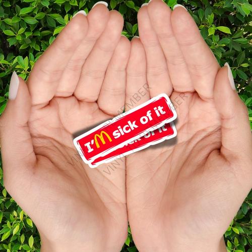 Jual Stiker Pelesetan Brand Logo Merk Fast Food MCD McDonald Mc Donald ...