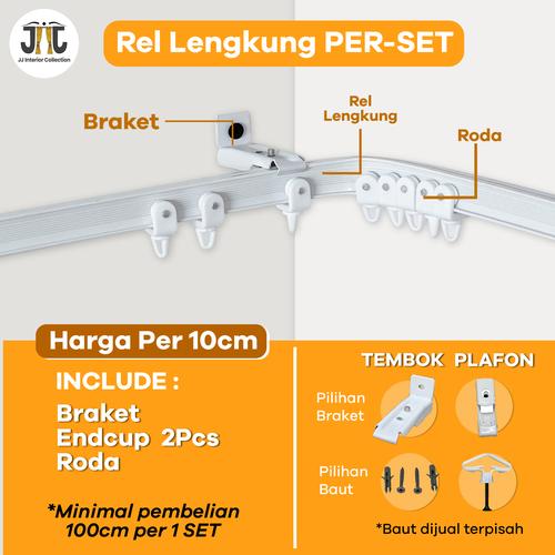 Jual Rel Lengkung Gorden Roda Rel Jendela Siku Rel Gorden HnH Lengkung ...