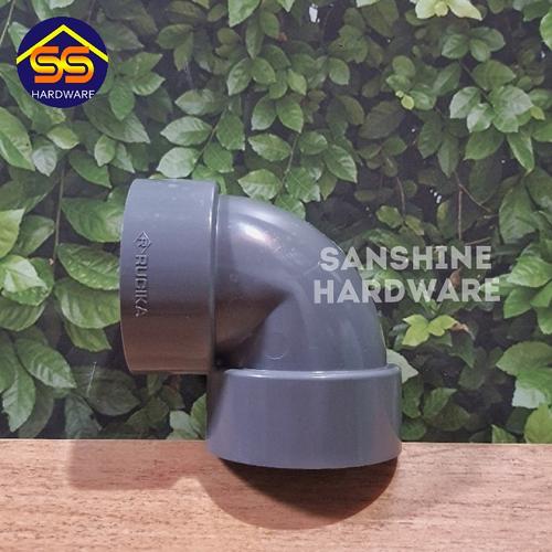 Jual KENIE RUCIKA 2" inch D-DL PVC Elbow Knee Keni Fitting Pipa L Polos ...