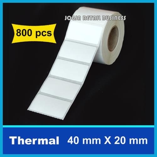 Jual LABEL BARCODE 40 X 20 MM (1 Line) KERTAS STICKER LABEL THERMAL Isi ...