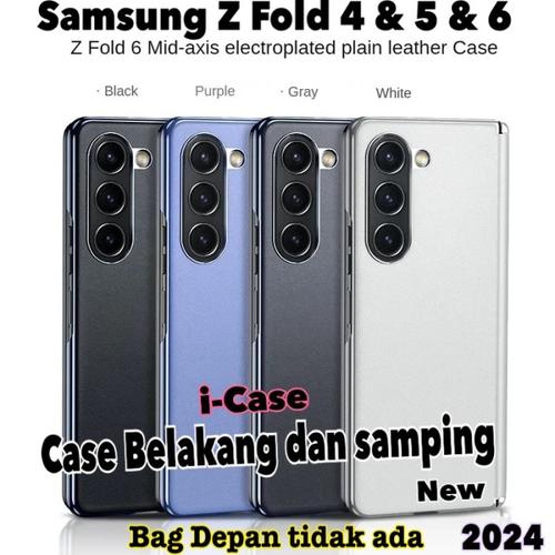 Jual Case Samsung Z Fold 6/5/4-Slim 5G Leather Plain Bagian Back ...