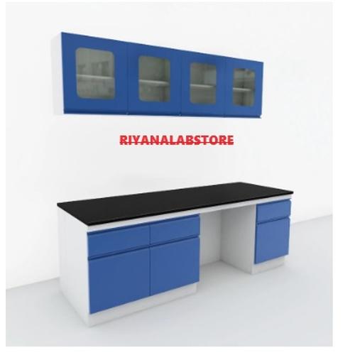 Jual Meja Laboratorium Gsn 002 + Laci dinding / Meja Laboratorium ...