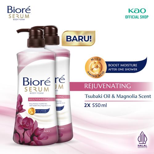 Promo Biore Serum Body Foam Rejuvenating 550ml Pump Twinpack - Sabun ...