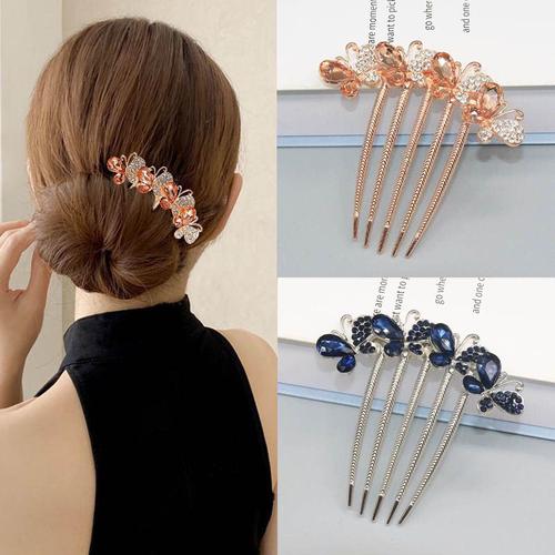 Promo Sirkam Hiasan Kupu Mahkota Rambut Besi Manik Permata Ala Korea ...