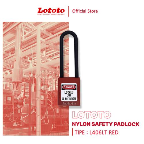 Jual LOTOTO L406LT Nylon Safety Lockout Tagout Padlock - Putih - Kota ...