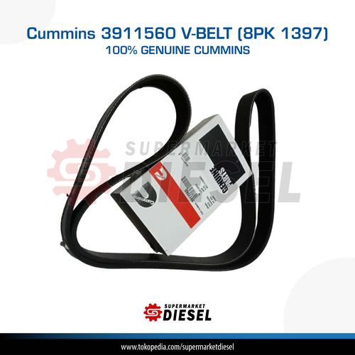 Jual CUMMINS 3911560 V-BELT (8PK 1397) / 3288724 / 5690175 - 100% ...