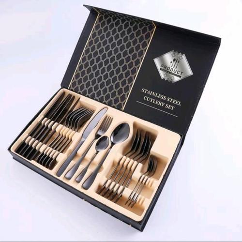 Jual NEW SENDOK SULTAN SET /SENDOK SET GOLD / FULL LUXURY CUTLERY SET ...