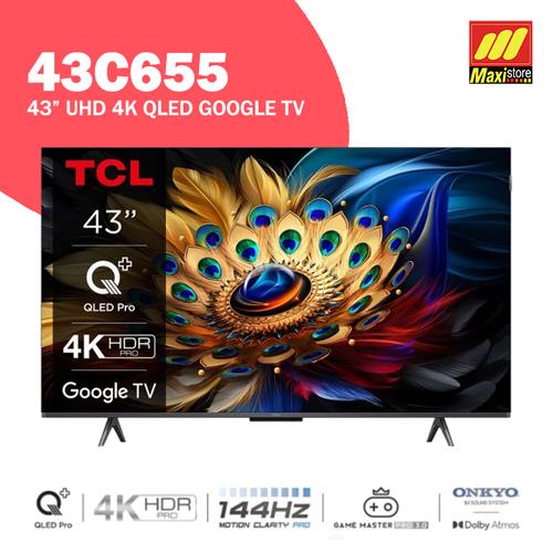 Jual TCL 43C655 43" 4K UHD QLED Google TV HDR 10+ Dolby Vision Atmos ...