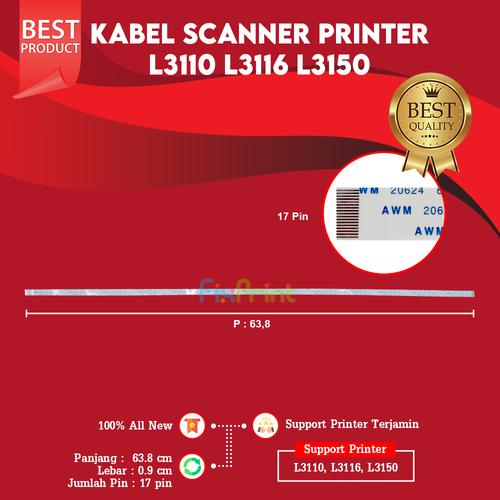 Jual Kabel Motor Scanner L3110 L3150 Cable Flexible Motor Scanner L3210 ...