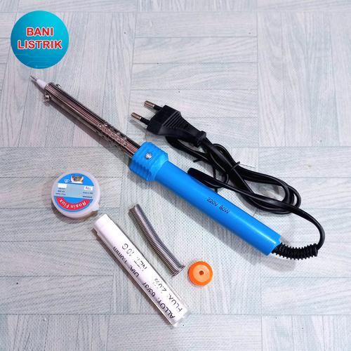 Jual Solder Listrik 80 Watt 1 Set Lengkap Flux Dan Timah Tofuda SNI ...