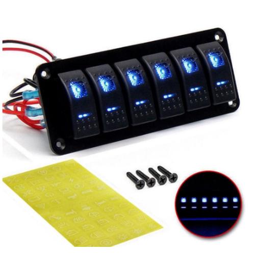 Jual Rocker switch panel 6 gang saklar model ARB Panel saklar - Jakarta ...