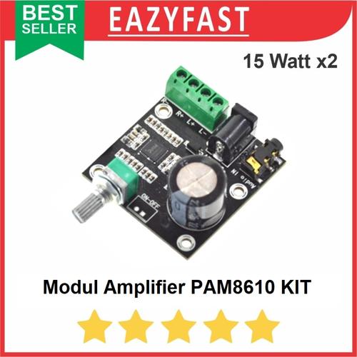 Jual Kit Modul Ampli Mini 15W PAM8610 Amplifier HiFi Stereo PAM 8610 ...