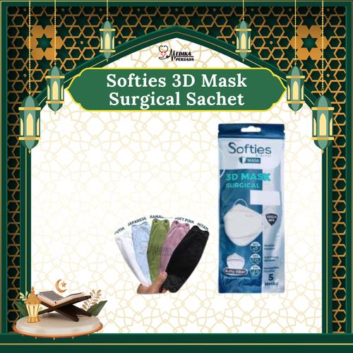 Promo Masker Softies 3D Surgical 4 ply Sachet isi 5 pcs - Pink ...