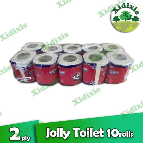Jual Tissue Jolly Toilet Core 10 rolls 200sheets 2ply Non-Embossed Tisu ...
