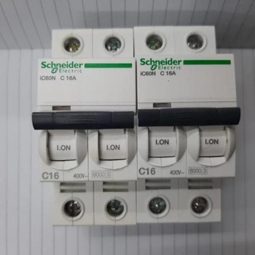 Jual MCB Miniature Circuit Breaker 2Pole 2Phase iC60N 16A 2 Pole 2 Phase 6ka 16A iC60N 2P 16A ...