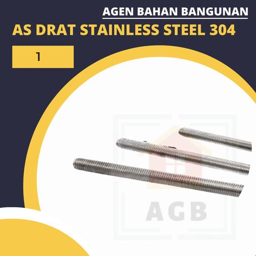 Jual Asdrat Stainless Steel 304 / Long Drat / As Drat SS 304 (3M) 1 ...