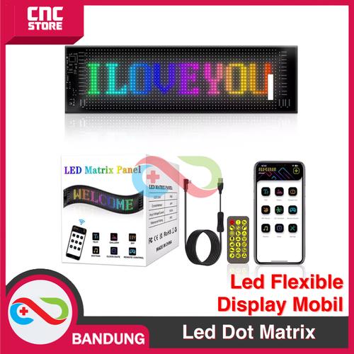 Jual LED FLEXIBLE SCREEN DISPLAY MOBIL LAMPU RUNNING LIGHT RGB ...