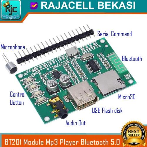 Jual BT201 SUPER BLUETOOTH 5.0 MP3 DECODER PLAYER TF CARD USB DISK BLE ...