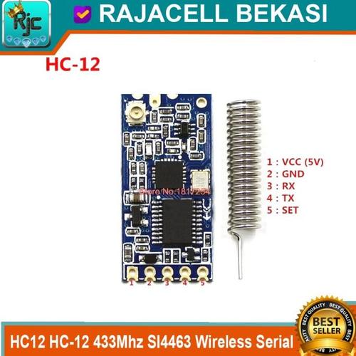 Jual HC12 HC-12 433MHZ SI4463 WIRELESS SERIAL PORT 1000 METER FOR ...