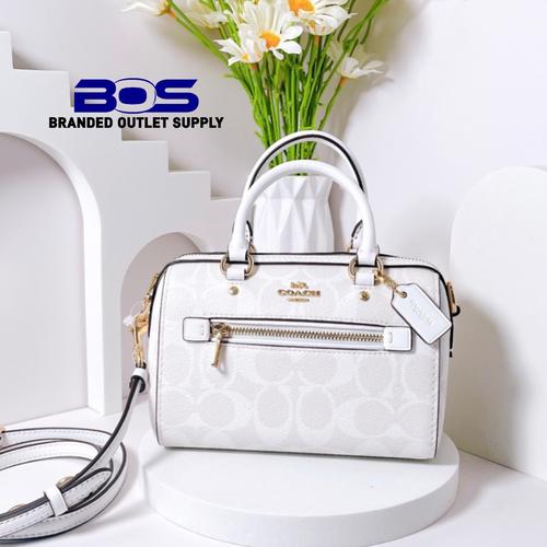 Promo READY Coäch C9947 Mini Rowan Crossbody In Signature Canvas White ...