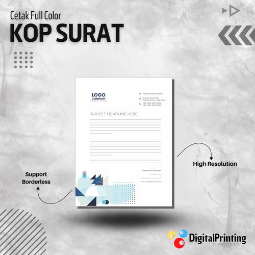 Jual Cetak Kop Surat A4 Full Color - 70 gsm - Kota Bekasi - Digital ...