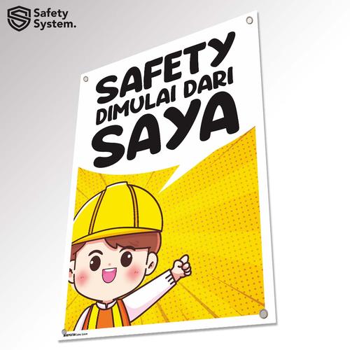 Jual Spanduk Banner K3 Safety Keselamatan Kerja Safety K3 Motivasi ...