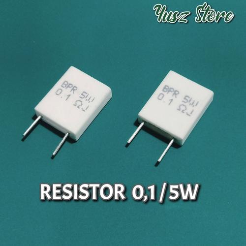 Jual Resistor 0,1 Ohm 5W, R 0.1 /5 watt R kapur 0.1 5 watt Non induktif - Kota Semarang - YusZ ...