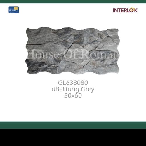 Jual Roman Keramik Dinding Interlok 30x60/Roman dBelitung Grey/Keramik ...
