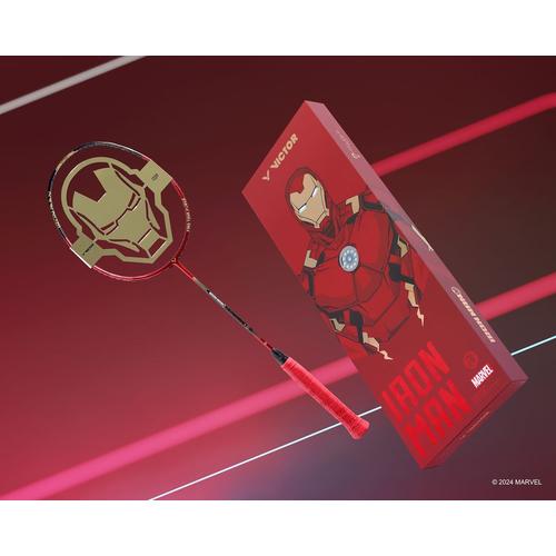 Promo LIMITED EDITION!!! VICTOR MARVEL IRON MAN Badminton Racket / Raket Badminton VICTOR IRON ...