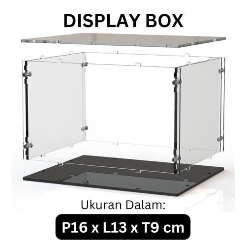 Jual Kotak Akrilik Display Box Custom Ukuran Dalam P16xL13xT9 - Bening ...