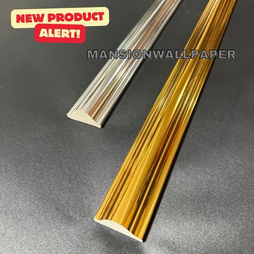 Jual List Moulding Wall Profil PVC Bingkai Frame Emas Gold Silver ...