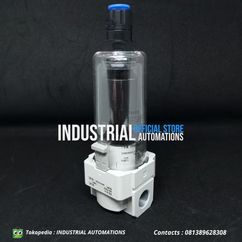 Jual SMC AF30-03D-A Auto Drain (3/8") Air Filter Pneumatic Otomatis ...