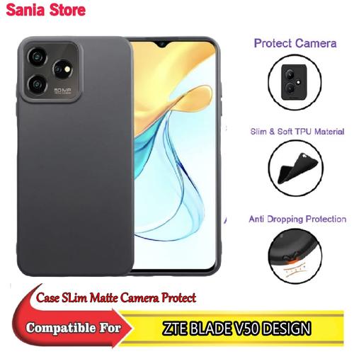 Jual Casing ZTE BLADE V50 DESIGN Softcase Hitam Slim Matte Protect ...