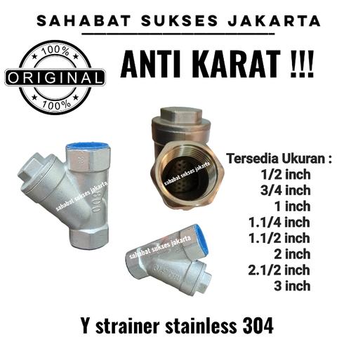 Jual Y strainer 3 inch filter cabang 3 stainless steel sus 304 ...