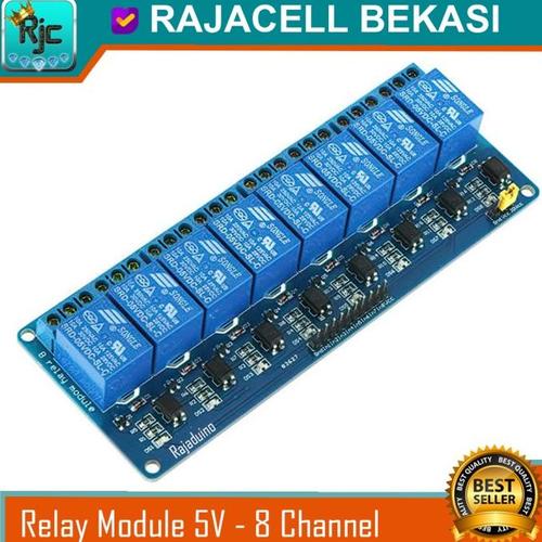 Jual RELAY MODULE 8 CHANNEL 5V FOR ARDUINOO ( BEST QUALITY ) - Kota ...