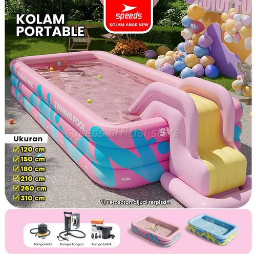 Jual SPEEDS Kolam Renang Portable Anak Inflatable Swimming Pool Kolam ...