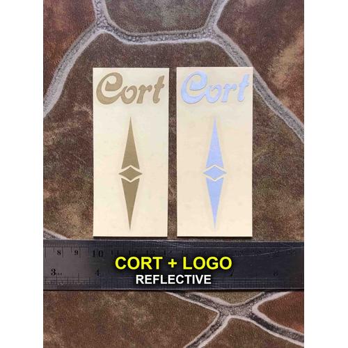 Jual Sticker Gitar Pair Cort Logo Head Stock Decal Guitar Akustik ...