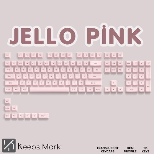 Jual Womier Jello Pink Translucent Keycaps OEM Profile Keyboard - Top ...