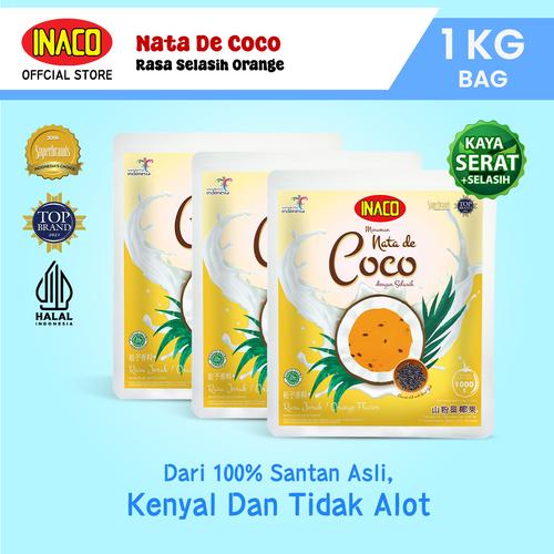 Jual INACO Nata De Coco Selasih Orange Pouch 1kg - Triplepack - Kab ...