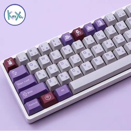 Jual cherry profile tuzi Rabbit cute keycaps pbt not astrology gmk xda ...