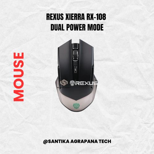 Jual Rexus Xierra Rx-108 Mouse Wireless Gaming Dual Power Mode - Kota ...