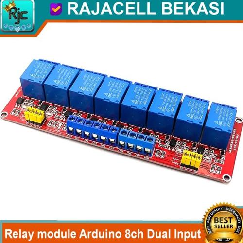 Jual RELAY MODULE ARDUINO 8CH DUAL INPUT BISA HIGH DAN LOW ACTIVE ...