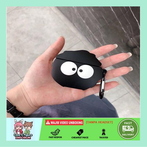 Jual Case Pods Karakter Bulat Hitam Coal Cover Silicone Gen 1 2 3 Pro ...