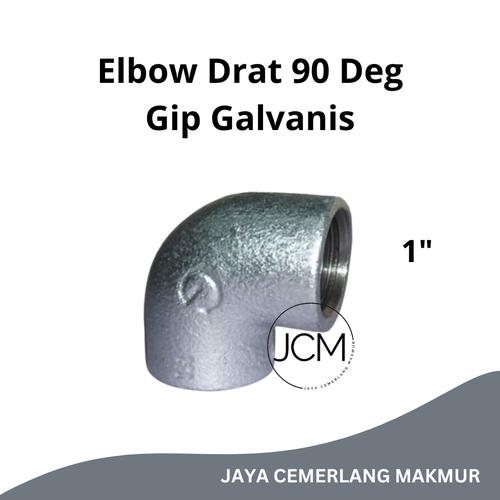 Jual Elbow / Keni Drat Gip Galvanis 1" Inch 90 Deg / Knee Galvanis Besi 1" - Jakarta Pusat ...
