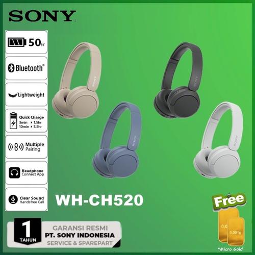 Promo SONY WH-CH520 Wireless Headphones WH CH520 CH 520 WHCH520 Cicil 0 ...
