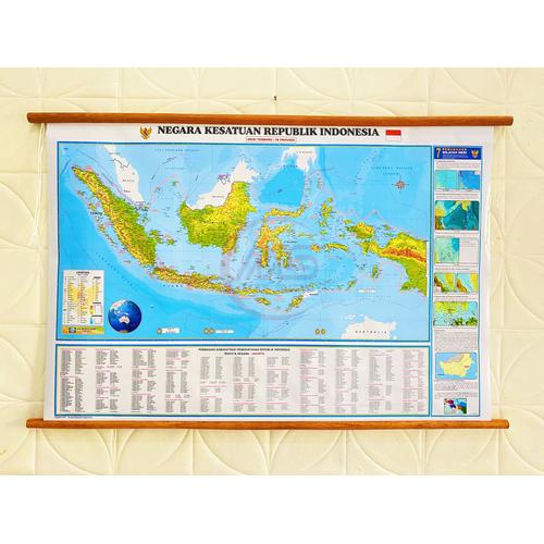 Jual Peta Bingkai Indonesia/NKRI Edisi Terbaru 38 Provinsi Ukuran Kecil ...