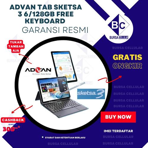 Jual ADVAN TAB SKETSA 3 Plus Keyboard+Spen 6gb/128gb Tablet murah resmi ...